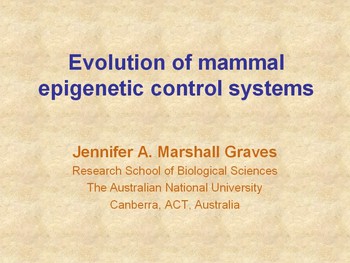 Evolution of mammal epigenetic control systems | HSTalks