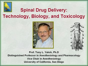 Spinal drug delivery: technology, biology and toxicology | HSTalks