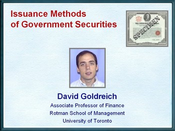 Issuance methods of government securities | HSTalks