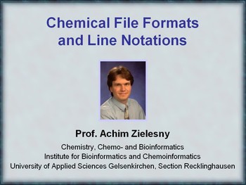 Chemical file formats and line notations | HSTalks