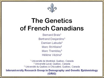The genetics of French Canadians | HSTalks