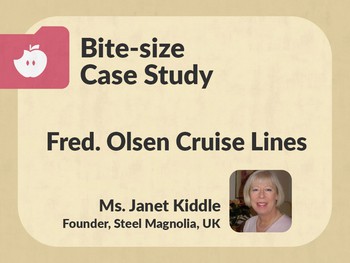 Fred. Olsen cruise lines: a case study in researching older consumers | HSTalks