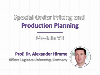 Special order pricing and production planning | HSTalks