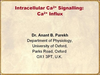 Intracellular Ca2+ signaling: calcium influx | HSTalks