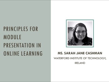 Principles for module presentation in online learning | HSTalks