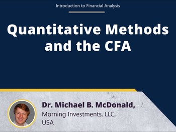 Quantitative methods and the CFA | HSTalks