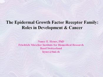 The epidermal growth factor receptor family: roles in development and ...