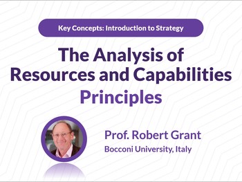 The analysis of resources and capabilities: principles | HSTalks