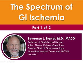 The spectrum of GI ischemia 1 | HSTalks