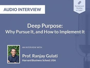 Deep purpose: why pursue it, and how to implement it | HSTalks