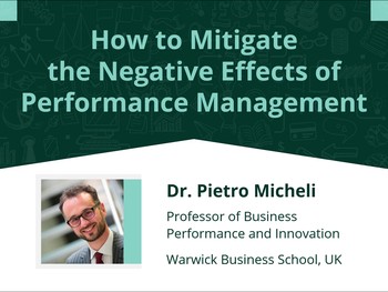 How to mitigate the negative effects of performance management | HSTalks