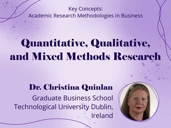 Quantitative, qualitative, and mixed methods research | HSTalks