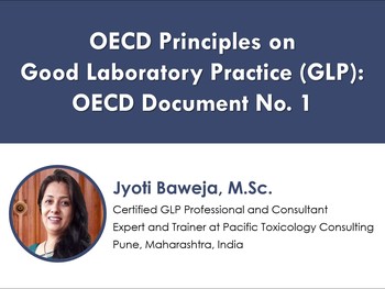 OECD principles on good laboratory practice (GLP): OECD Document No. 1 ...