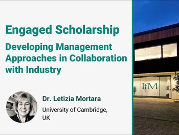 Engaged scholarship: developing management approaches in collaboration ...